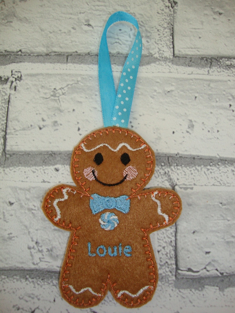 Gingerbread Man Christmas Tree Decoration - Etsy
