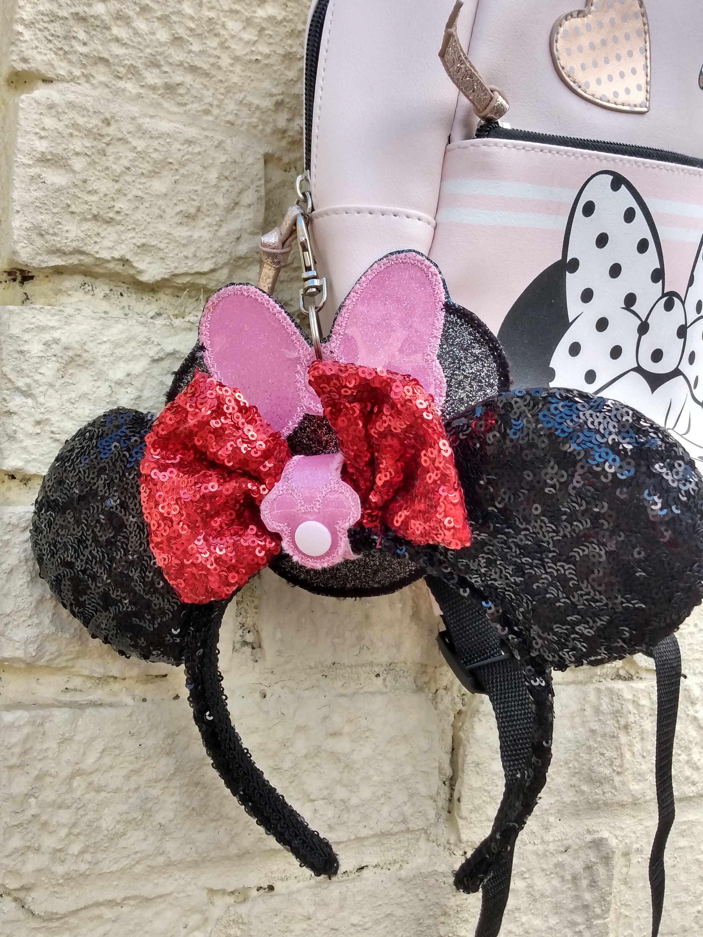 Minnie Mouse Shape Mouse Ear Holder, Mouse Head Bag Clip, Disney Park ...