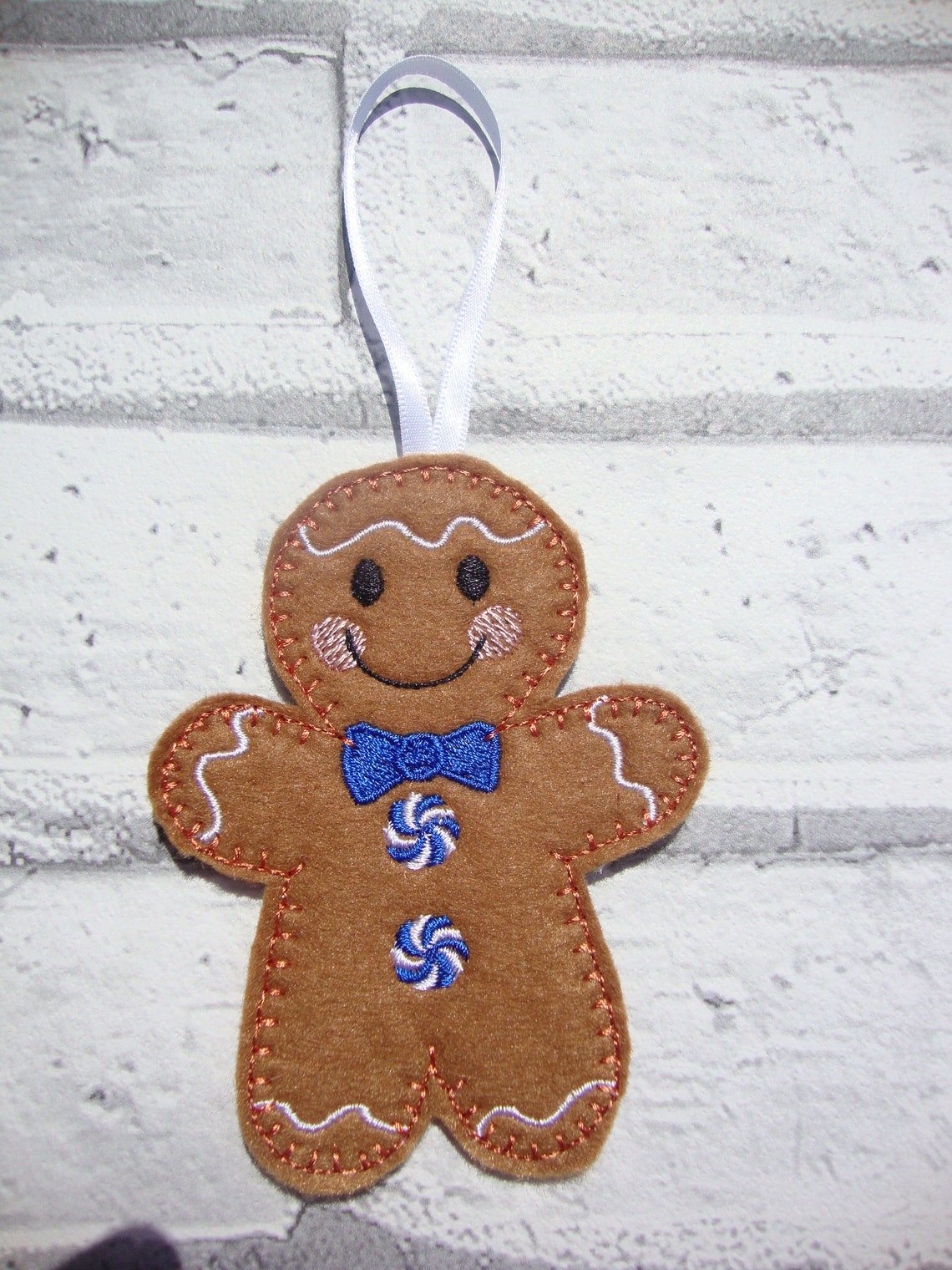 Gingerbread Man Christmas Tree Decoration - Etsy