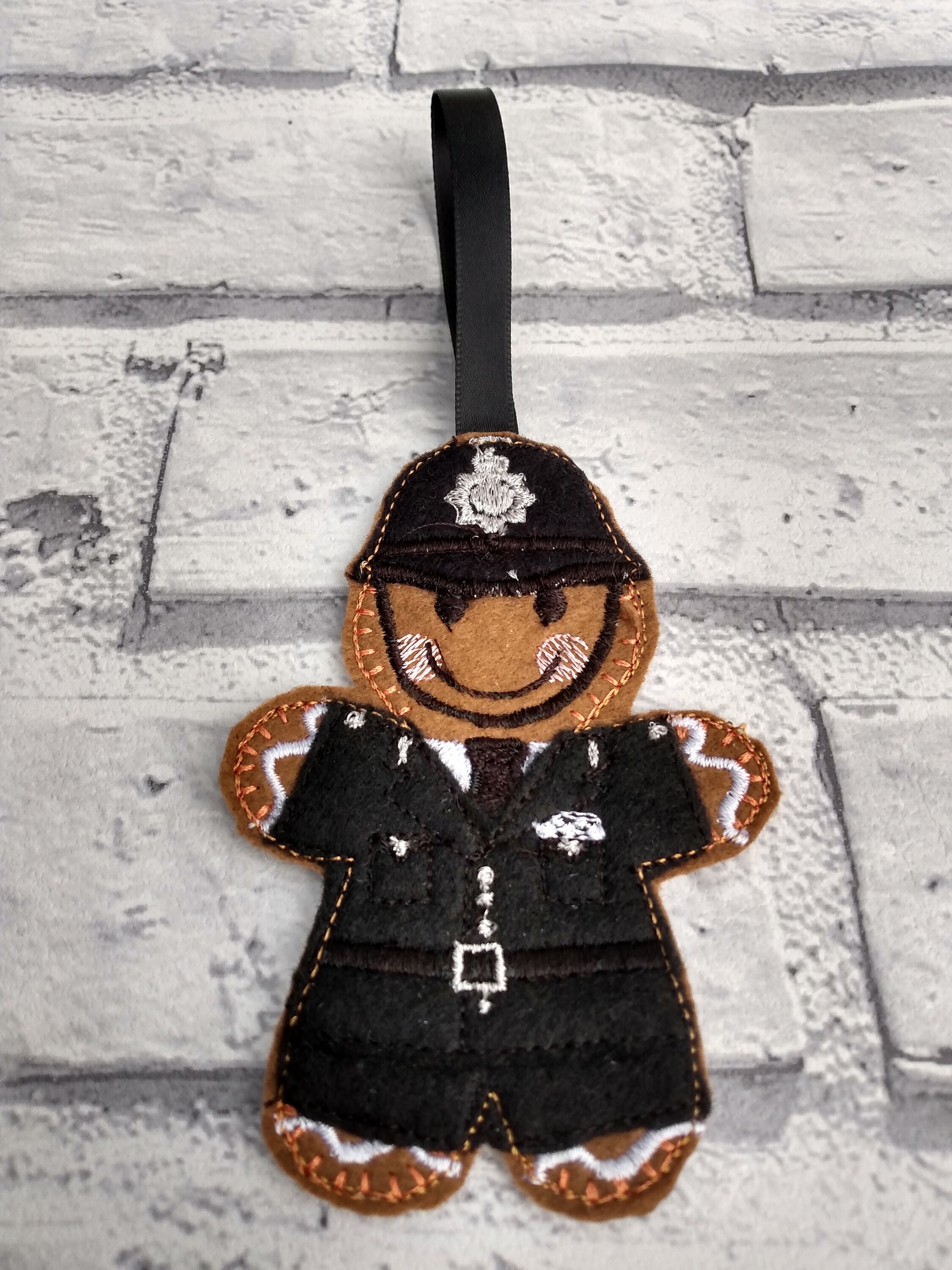Policeman Police Woman Gingerbread Decoration - Etsy UK