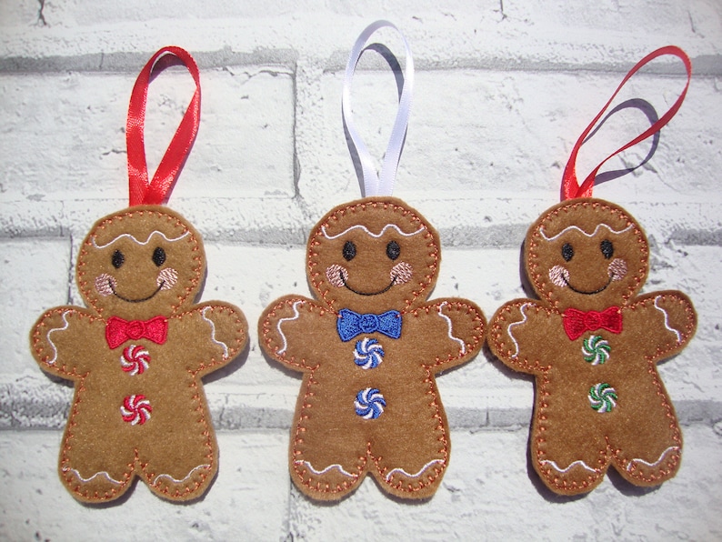 Gingerbread Man Christmas Tree Decoration - Etsy
