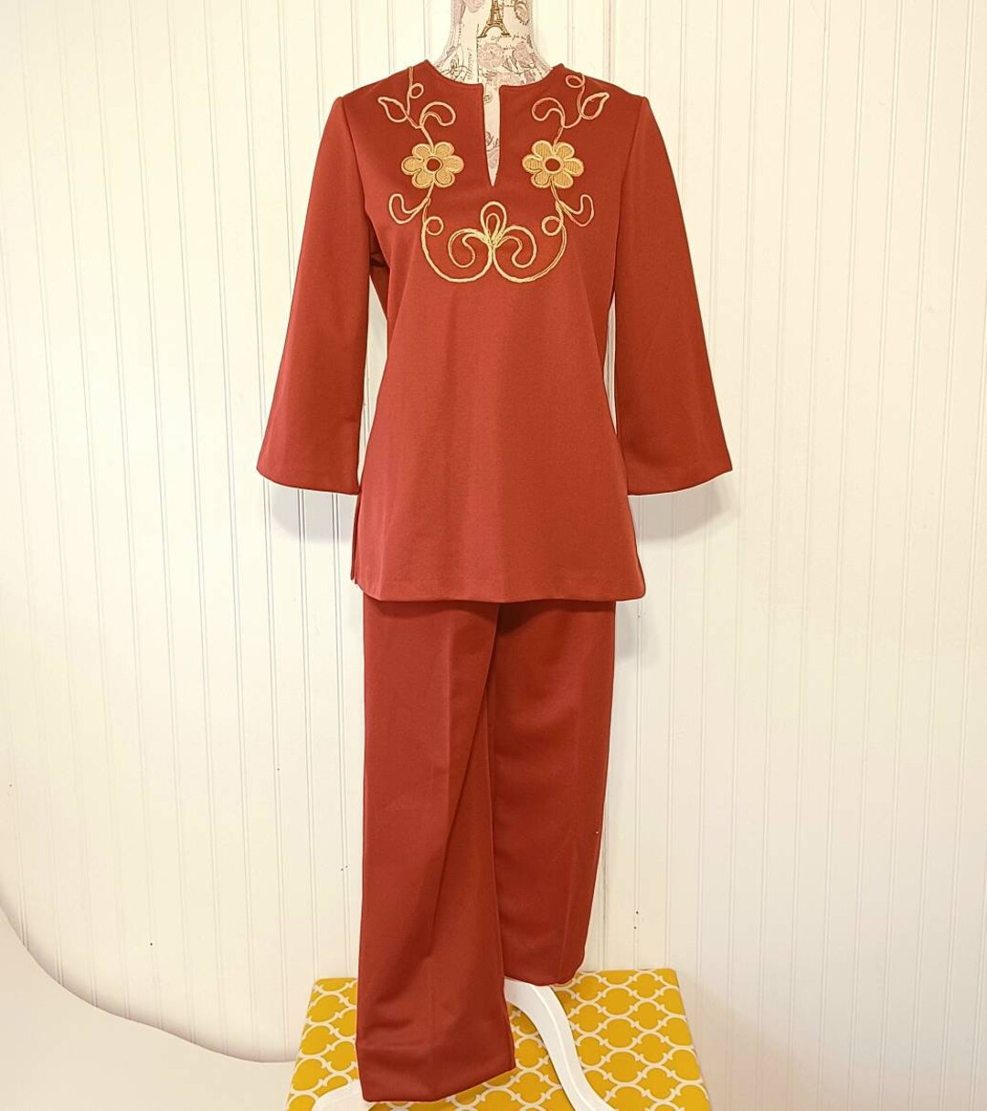 True Vintage 1960's Tunic and Pants Set Old Sz. 12 (small or 6) - Etsy