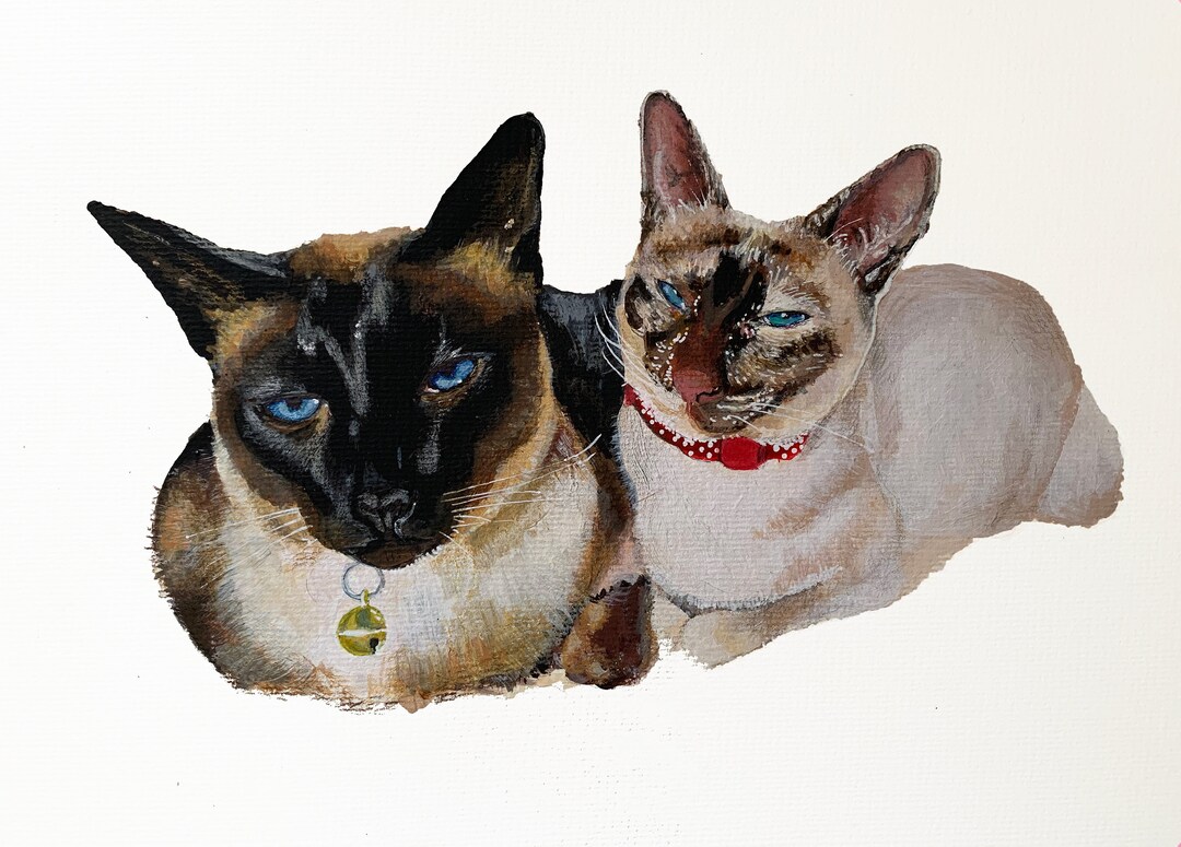 Custom Hand Painted Pet Portrait | Pet Memorial | Birthday, Christmas ...