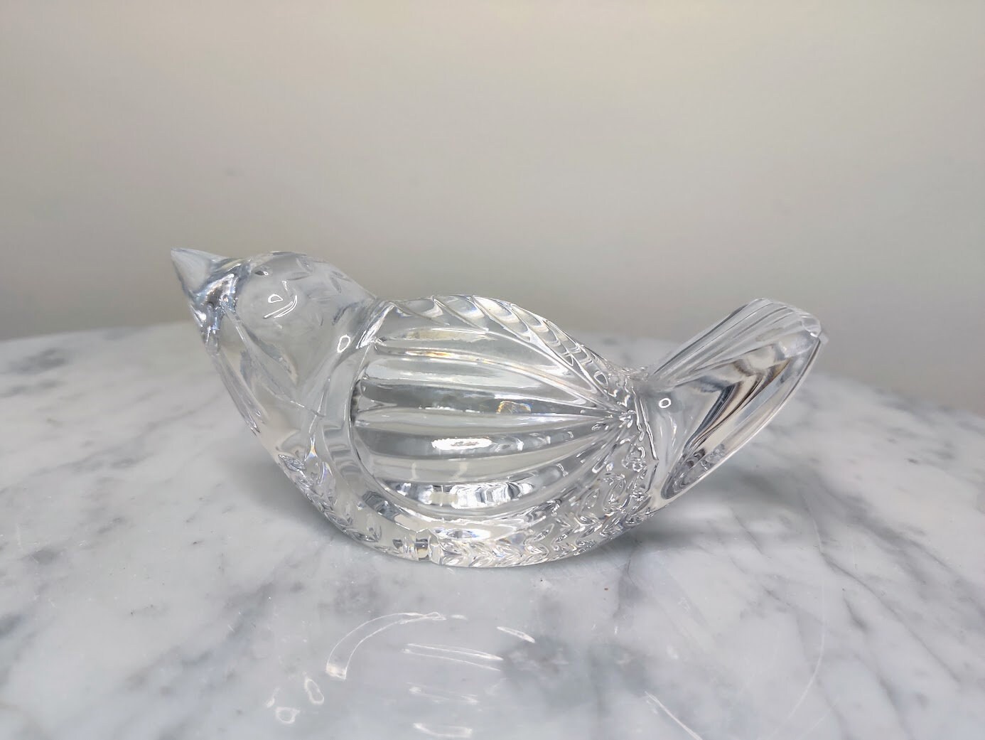 Vintage Waterford Crystal Bird Figure Paperweight - Etsy
