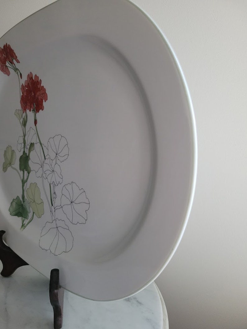 Gorgeous Porcelain Block Spal Portugal Watercolors Geranium - Etsy