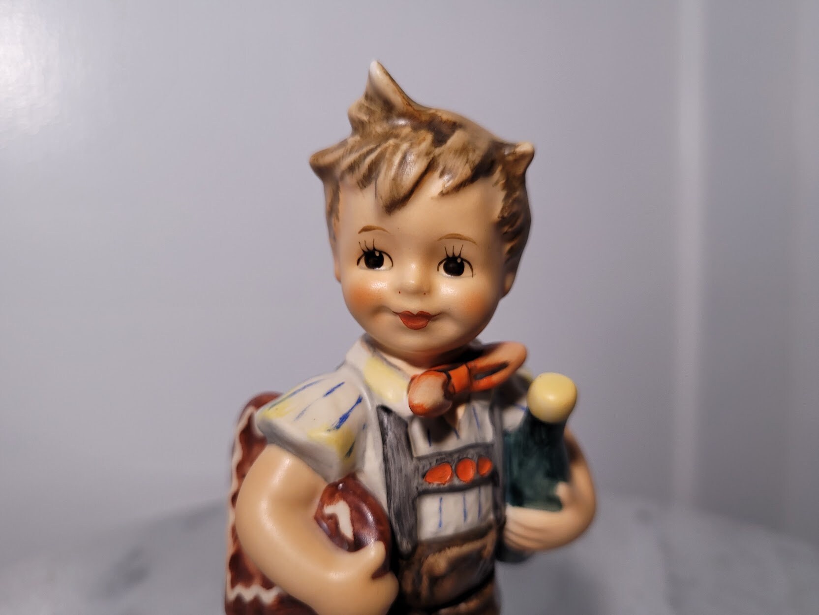 Valentine Joy Goebel Hummel Figurine, Signed, 399 TMK6 Cute Boy With ...