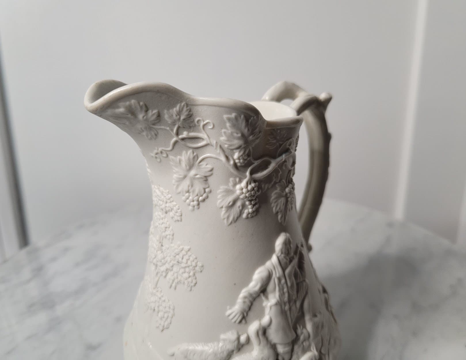 Antique 1876 Parian Ware Pitcher Jug With Hunting Motif - Etsy