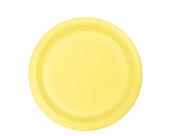 Yellow Party Plates | Etsy