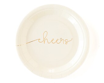Cheers Party Plates - Etsy