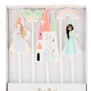 Magical Princess Birthday Candles / Princess Candles (set of 5 ...