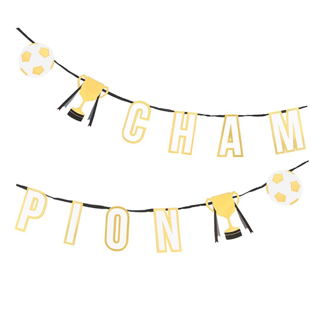 Soccer Garland / Soccer Champion Garland / Soccer Party / World Cup ...