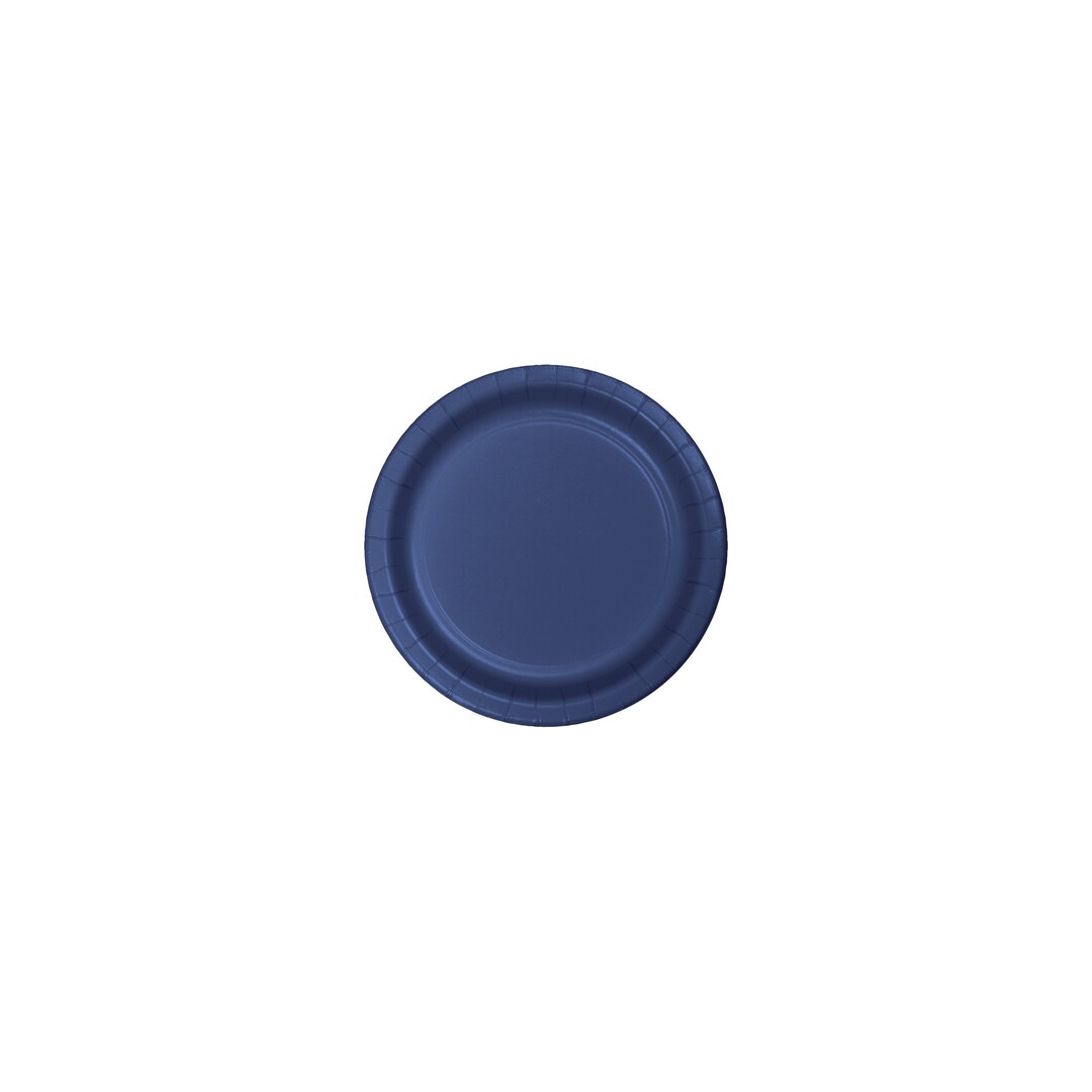 Navy Dessert Plates / Navy Paper Plate / Navy Party Plate / Navy / Blue ...
