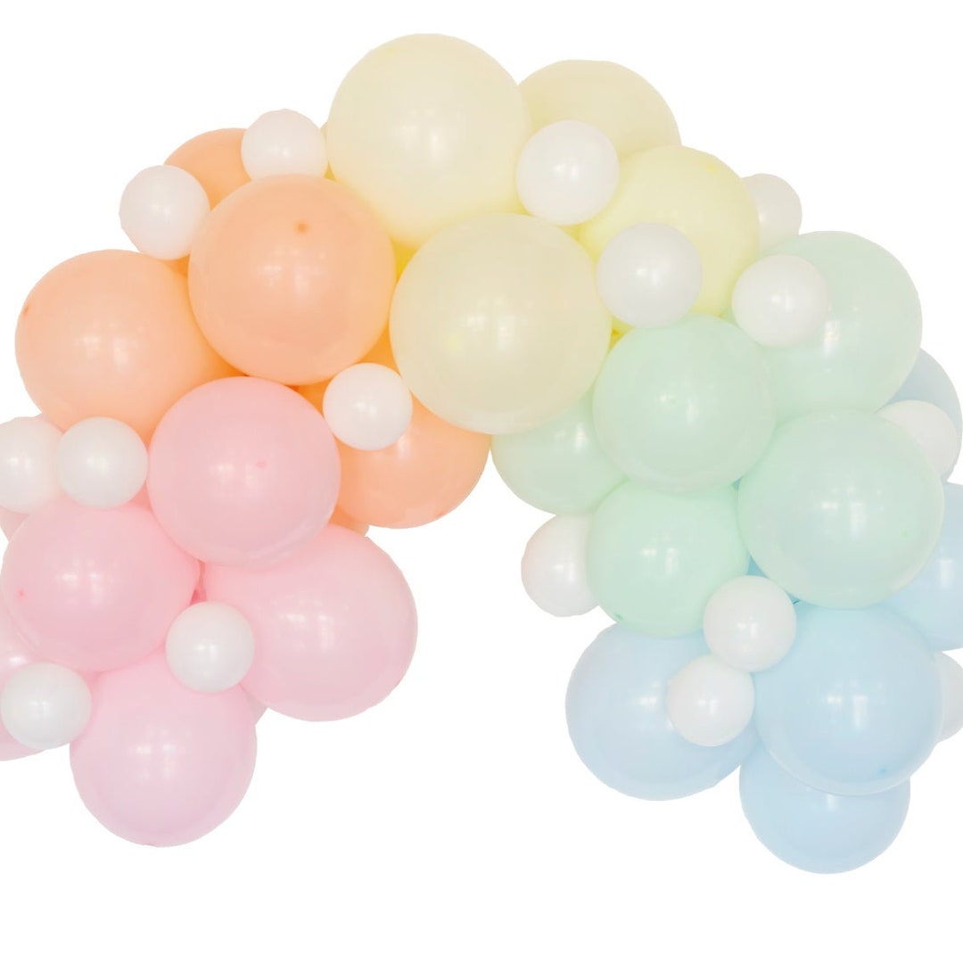 Pastel Balloon Arch Kit / Pastel Balloon Assortment / Pastel Rainbow ...