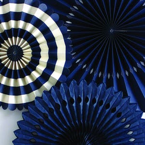 Navy Blue Tassel Banner / Tassel Banner / Tissue Banner / Party Decor ...