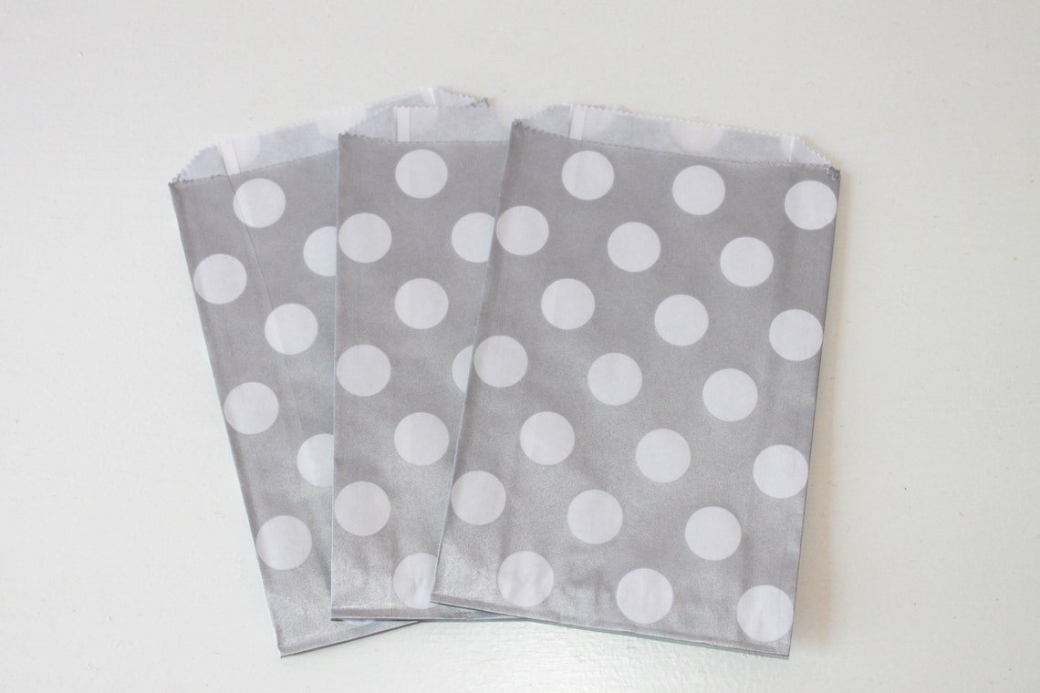 Silver Polka Dot Dinner Plates / Polka Dot Plates / Silver Party Plates ...