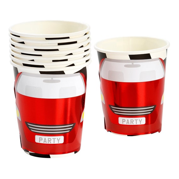 Race Car Cups Racing Cups Car Party Cups Race Car Party Etsy