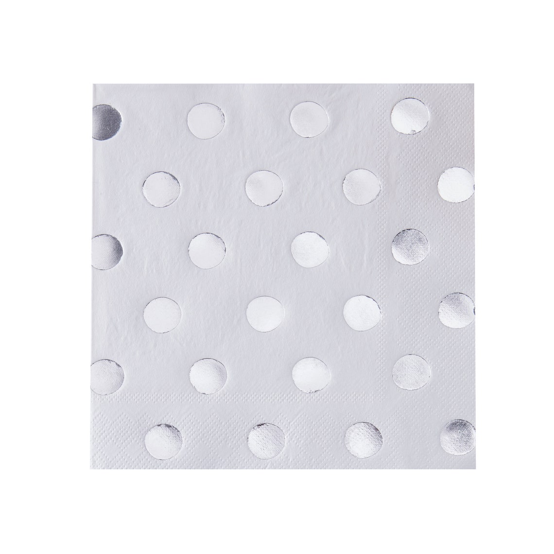 Silver Polka Dot Dinner Plates / Polka Dot Plates / Silver Party Plates ...