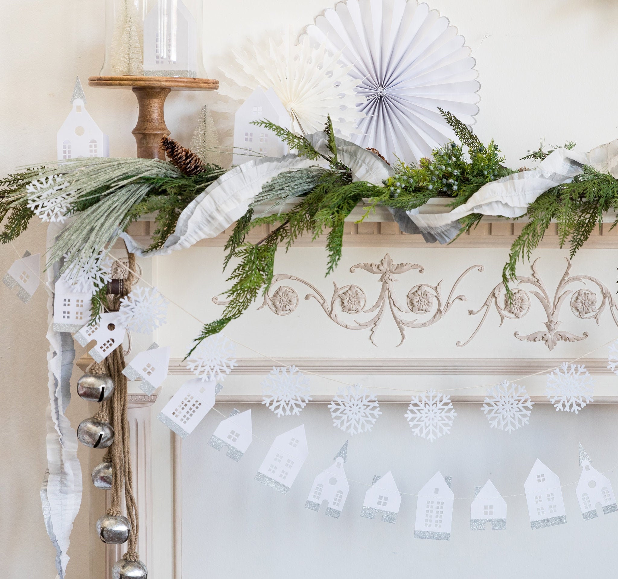 Holiday Winter White House Banner for Winter Wonderland Decorating and ...