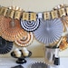 Gold Foil Party Fan Set / Gold Foil Fans / Party Fans / Paper - Etsy