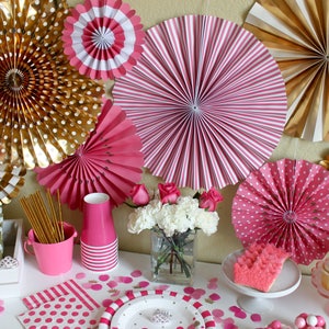 Gold Foil Party Fan Set / Gold Foil Fans / Party Fans / Paper Fans ...