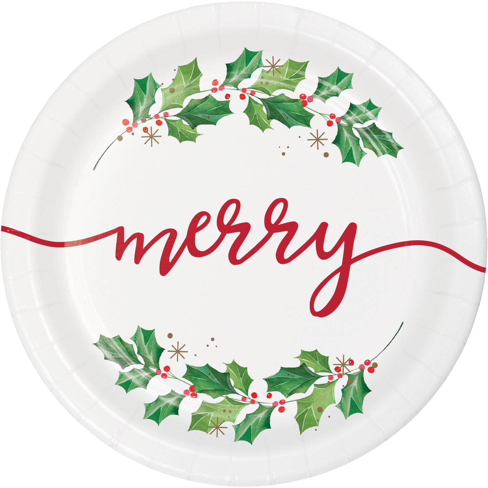 Merry & Bright Holiday Plate / Holiday Plate / Merry and - Etsy