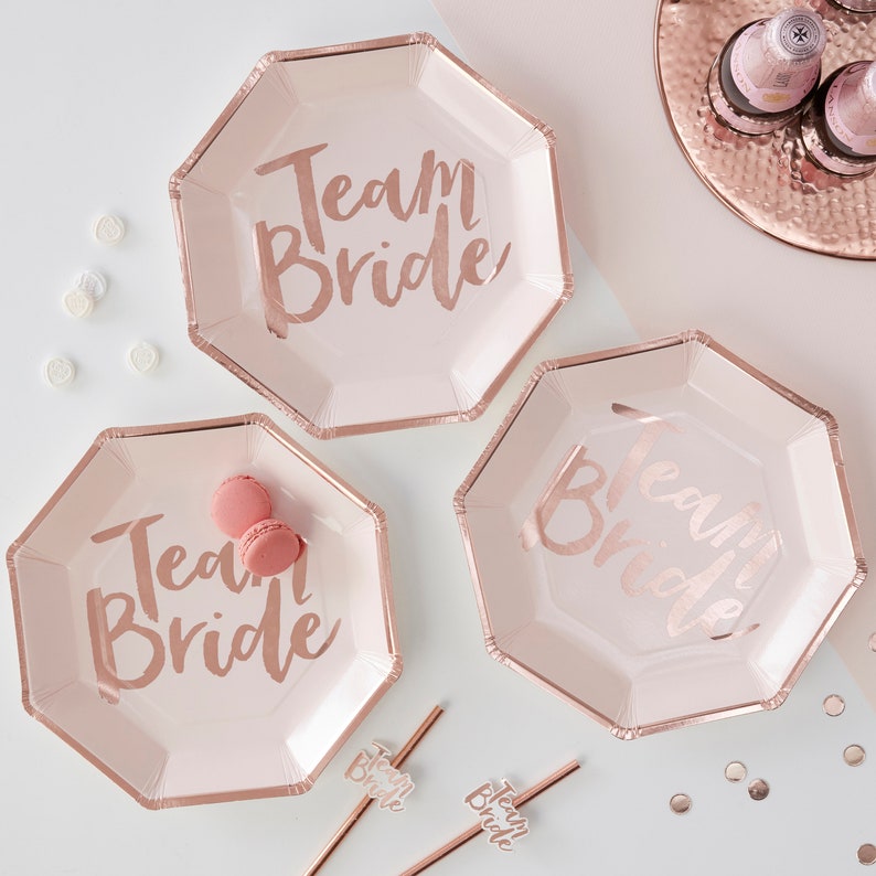 Team Bride Balloon / Team Bride / Rose Gold / I Do Crew / | Etsy
