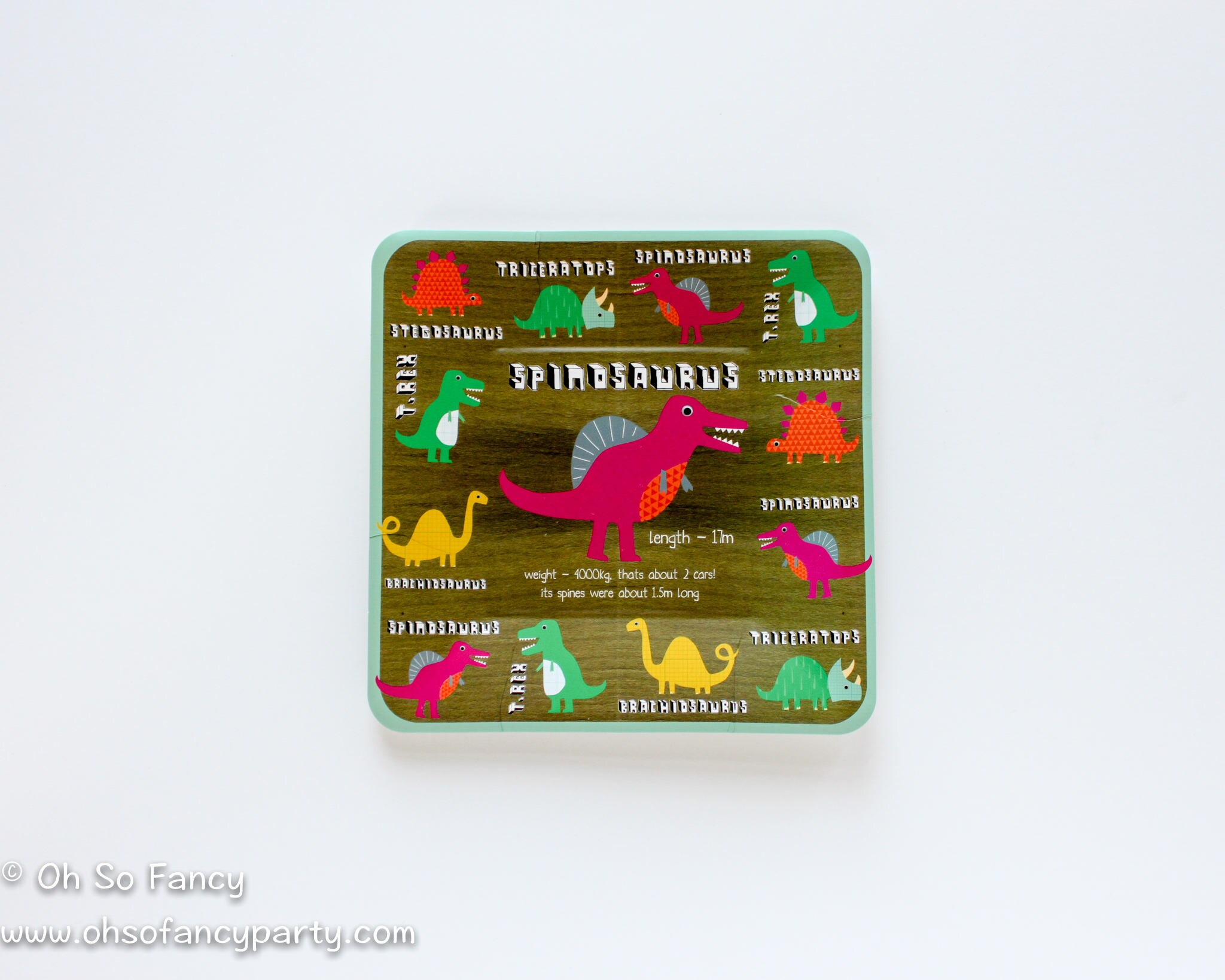 Dinosaur Plates / Dinosaur Party / Dinosaur Birthday Plate / Dinosaur ...