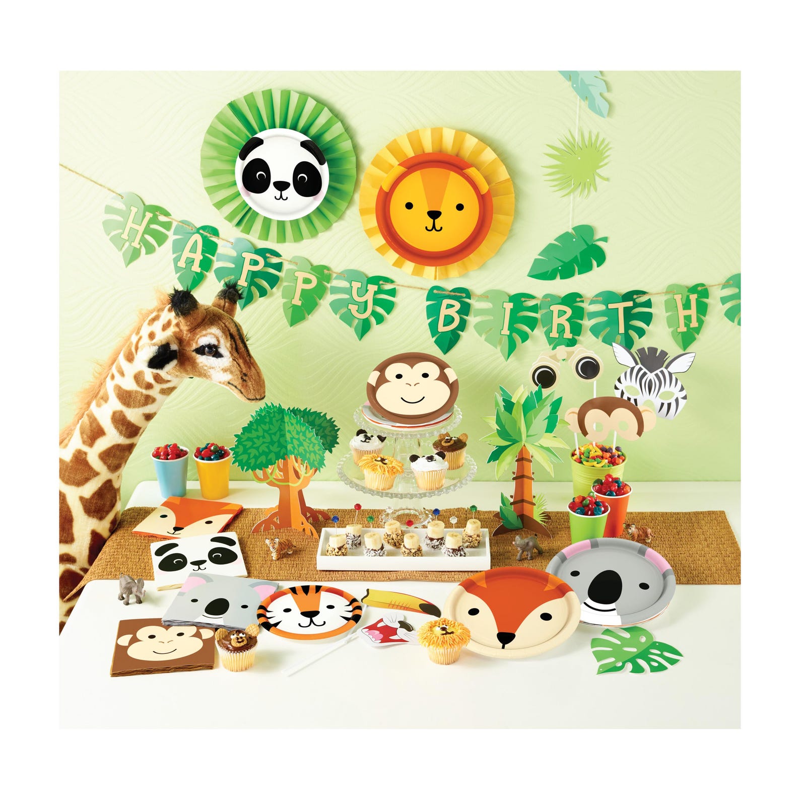 Tiger Face Party Lunch Plates / / Safari Birthday / Zoo Birthday Party ...