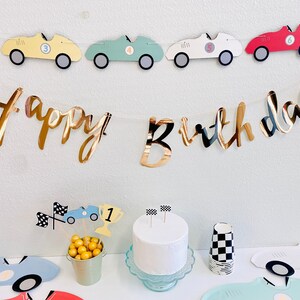 Vintage Race Car Centerpieces / Race Car Party / Vroom / Formula One ...