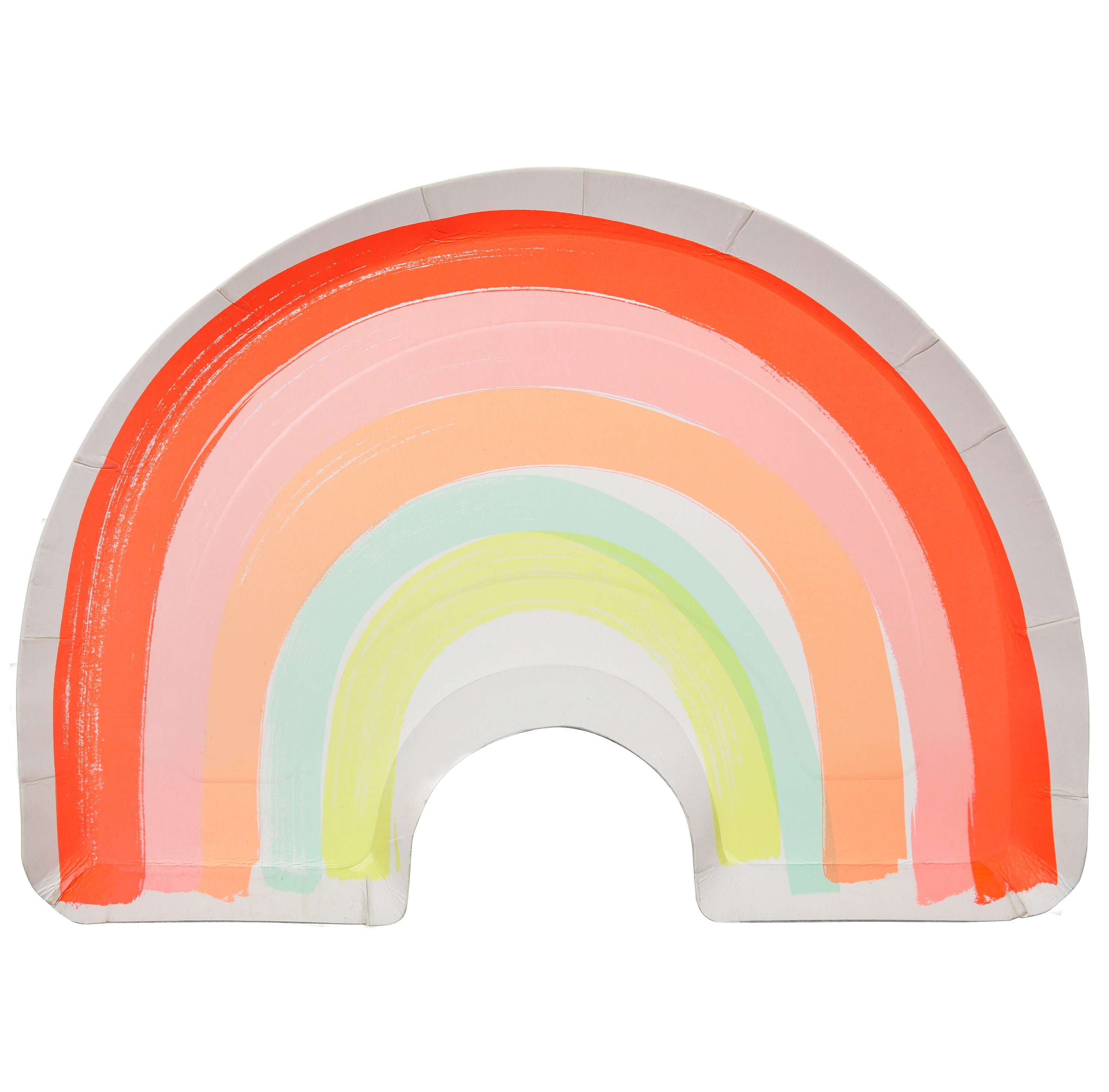 Rainbow Plates /rainbow Paper Plate / Rainbow Shaped Party Plates ...