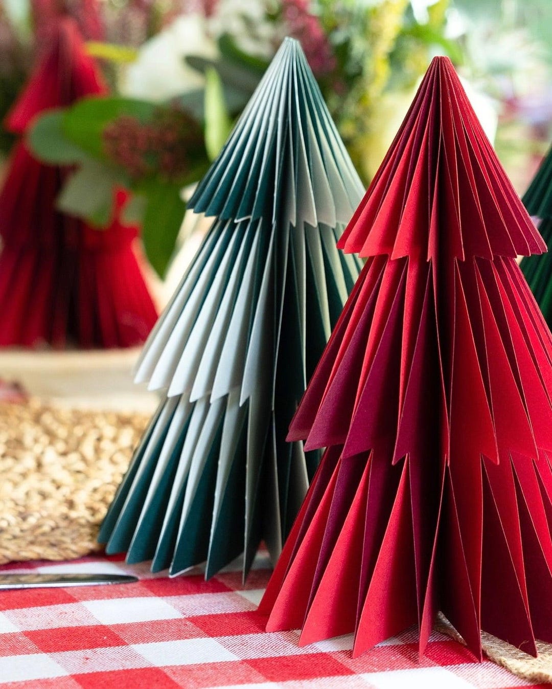 Paper Honeycomb Tree Decorations - 4 Pack - Etsy