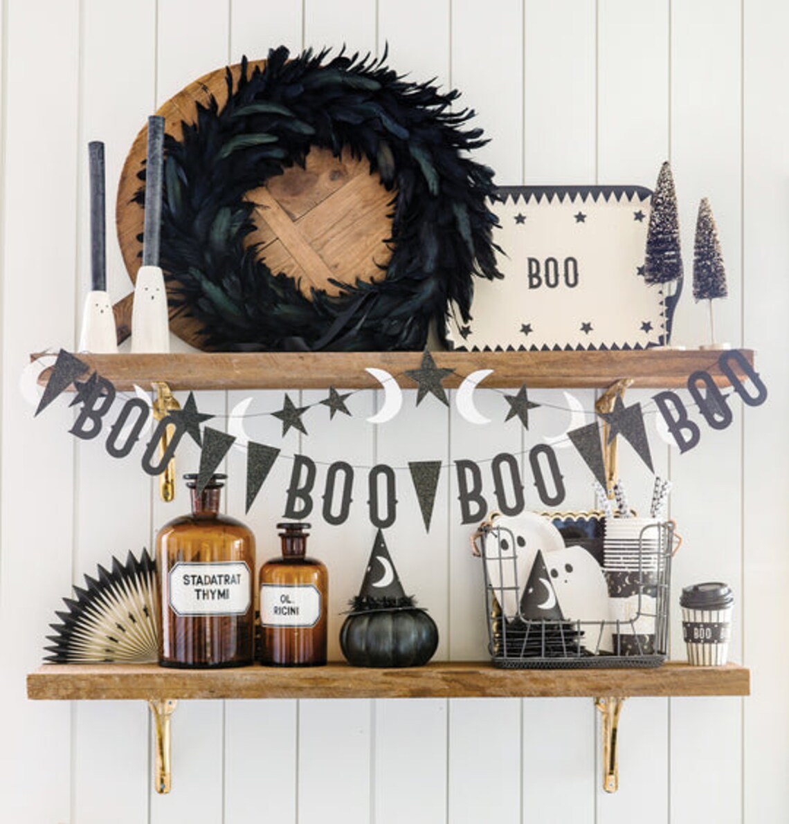Halloween Vintage BOO Banner / Boo Banner / Halloween Banner ...