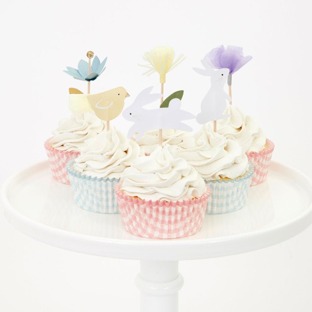 Easter Bunny Cupcake Kit / Easter Cupcake Kit / Spring Cupcake Kit ...