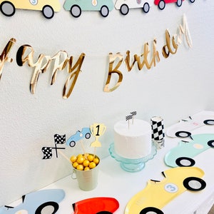 Vintage Race Car Centerpieces / Race Car Party / Vroom / Formula One ...