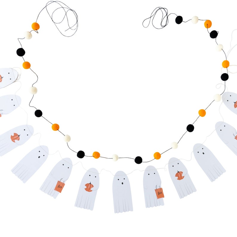 Halloween Boo Crew Ghost Banner / Ghost Shaped Banner / Halloween ...