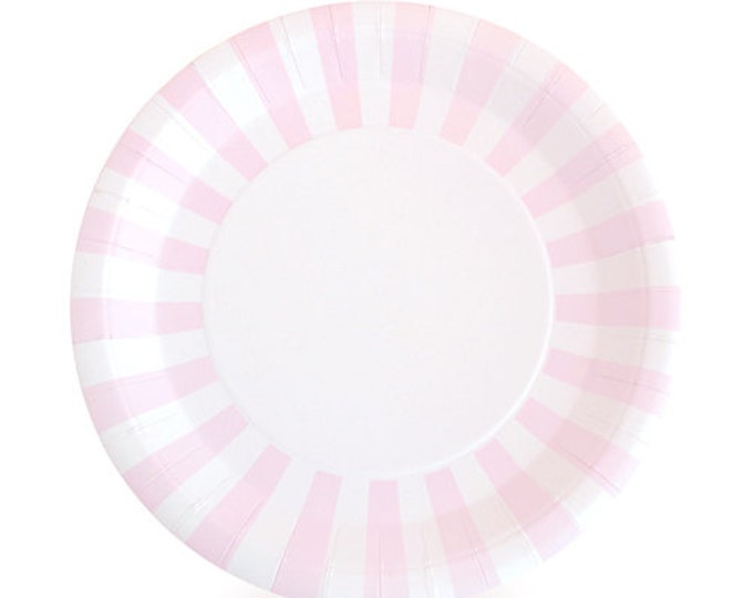 Light Pink Dinner Plates / Pink Paper Plates / Light Pink - Etsy