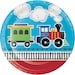 Train Birthday Dessert Plates / Train Party Appetizer Plates / Choo ...