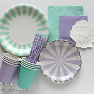 Mint Cups / Mint Party Cup / Mint Paper Cup / Mint Paper Cups / Set of ...