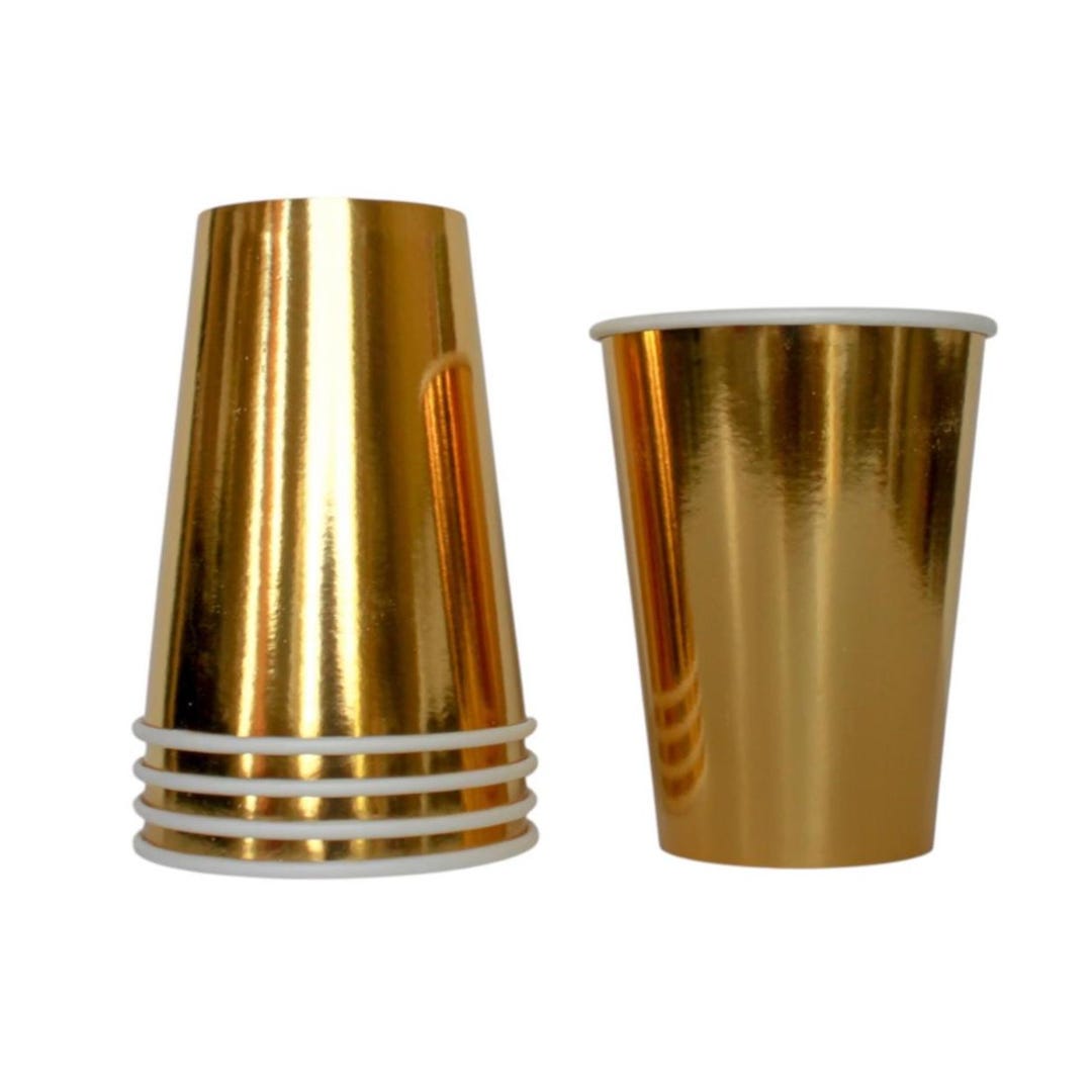 Gold Foil Cups / Gold Cup / Solid Gold Cup / Gold Paper Cup / Gold ...
