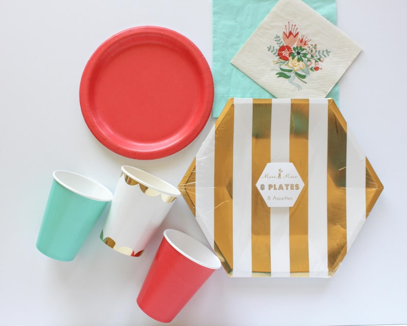 Mint Cups / Mint Party Cup / Mint Paper Cup / Mint Paper Cups - Etsy