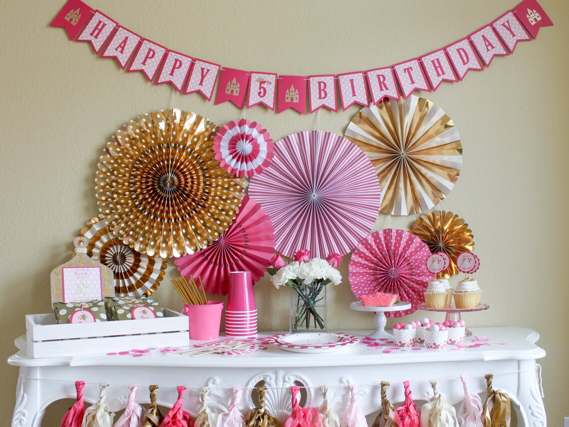 Gold Foil Party Fan Set / Gold Foil Fans / Party Fans / Paper Fans ...