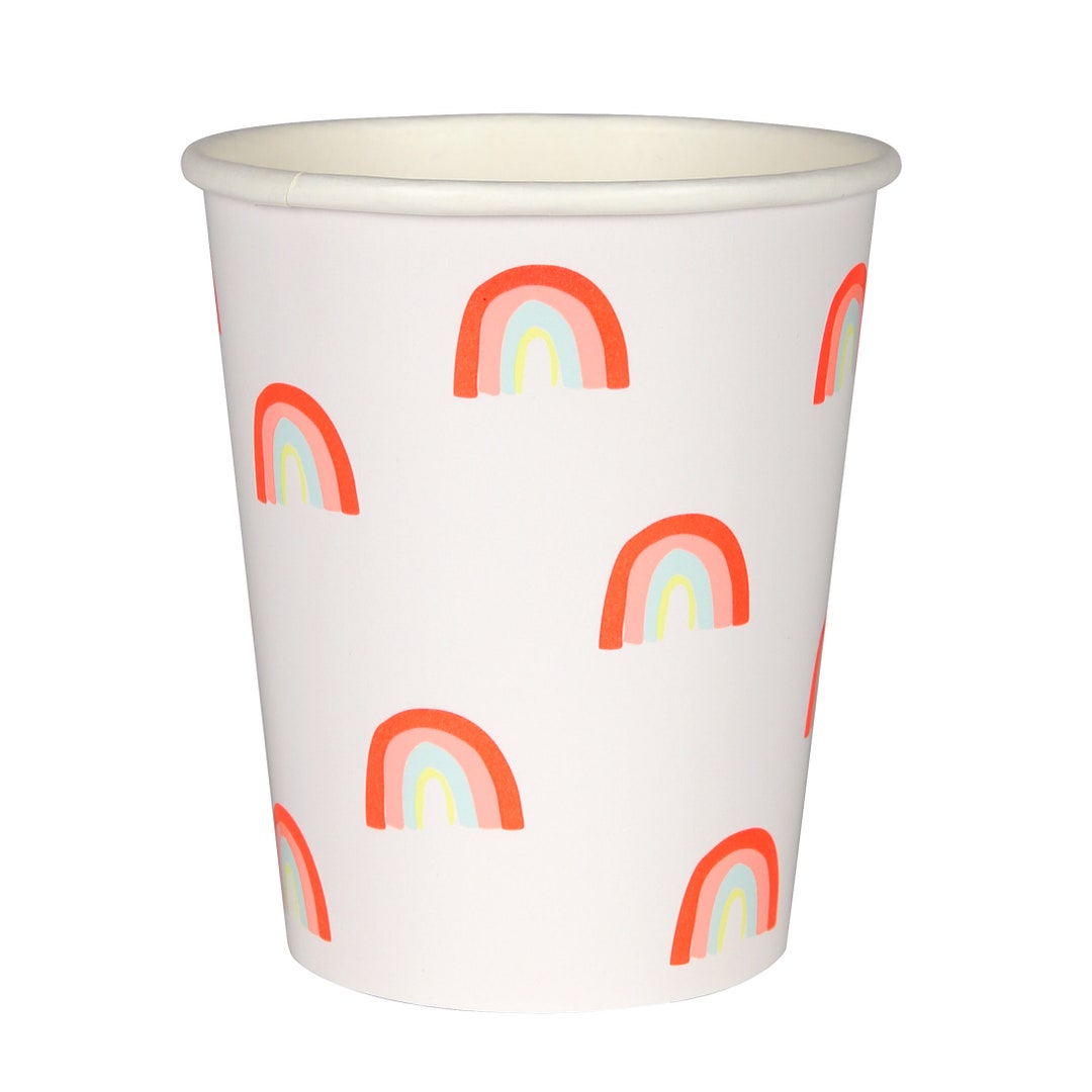 Rainbow Cups /rainbow Paper Cups / Rainbow Party Cups / Rainbow Party ...