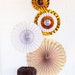 Gold Foil Party Fan Set / Gold Foil Fans / Party Fans / Paper - Etsy