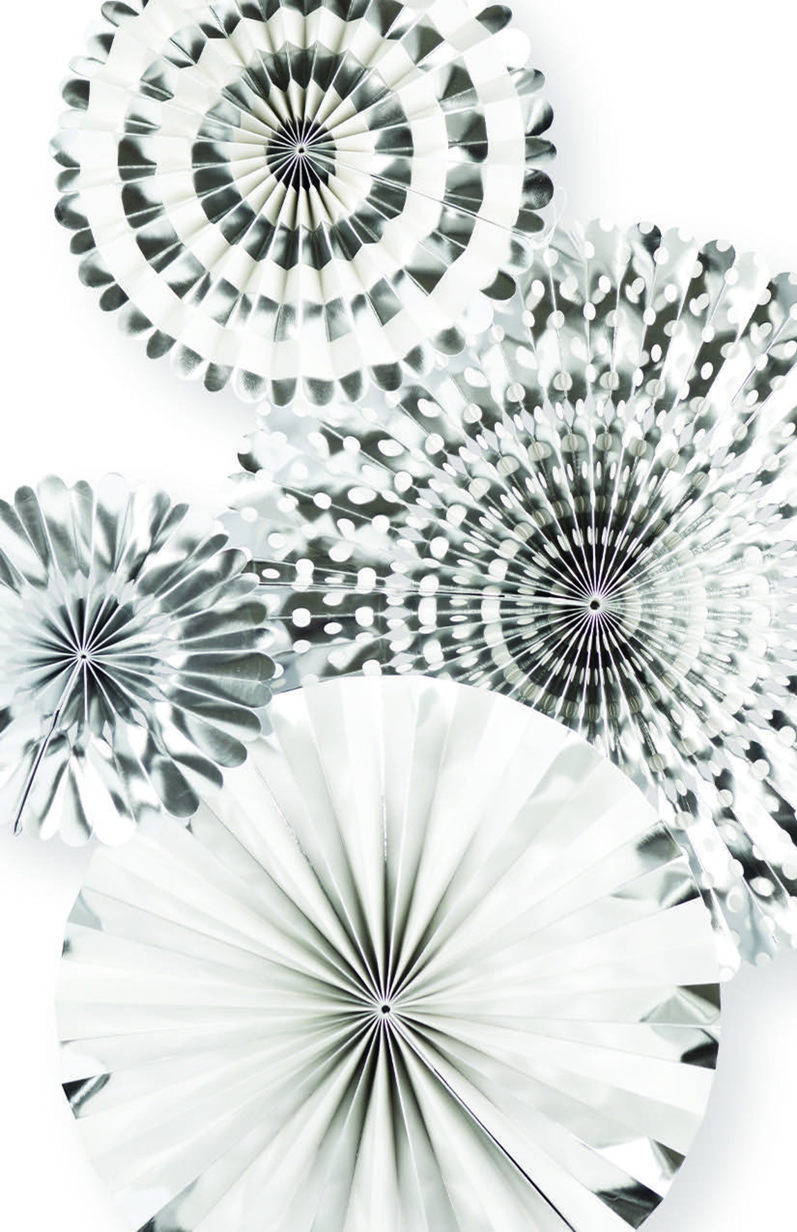 Silver Polka Dot Dinner Plates / Polka Dot Plates / Silver Party Plates ...