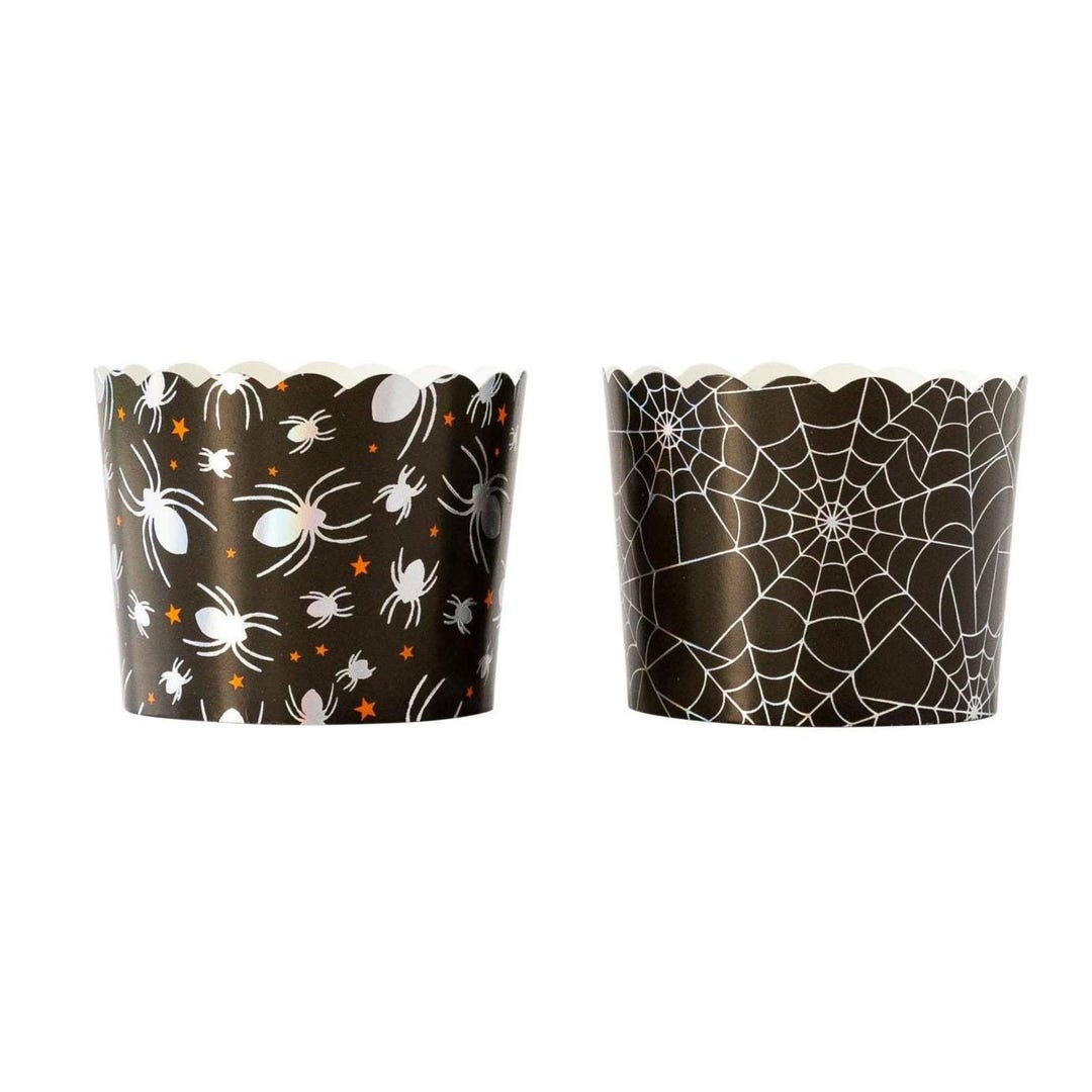 Holographic Spider & Web Halloween Baking Cups / Halloween Baking Cups ...
