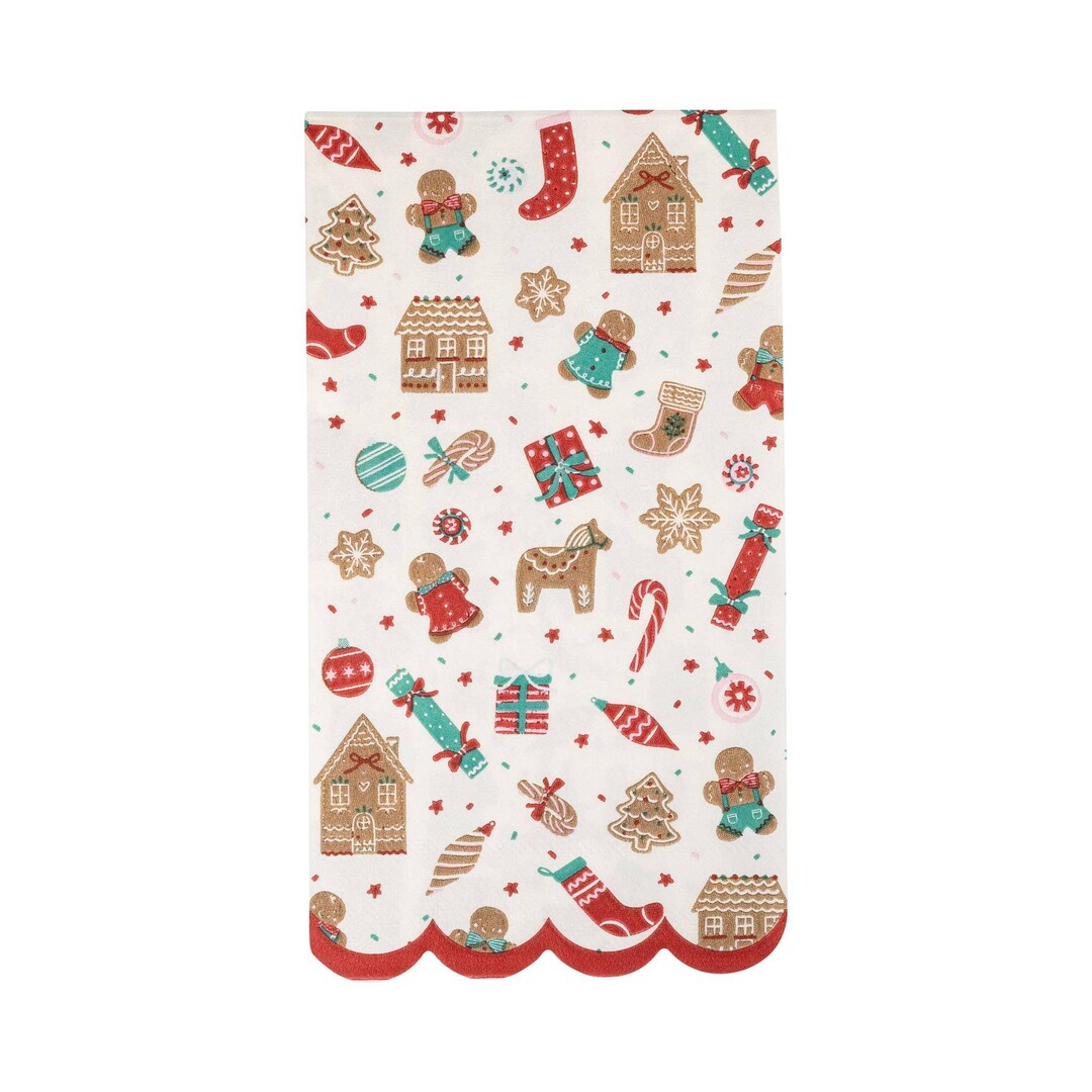 Gingerbread Pattern Napkins for Christmas Parties & Holiday ...