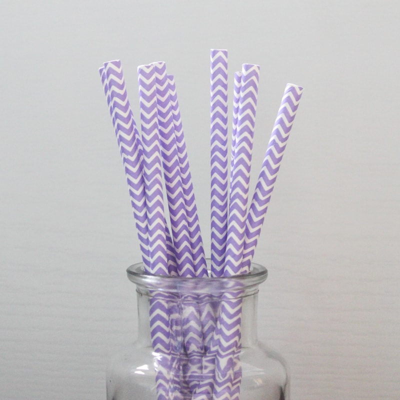 Lavender Straws - Etsy