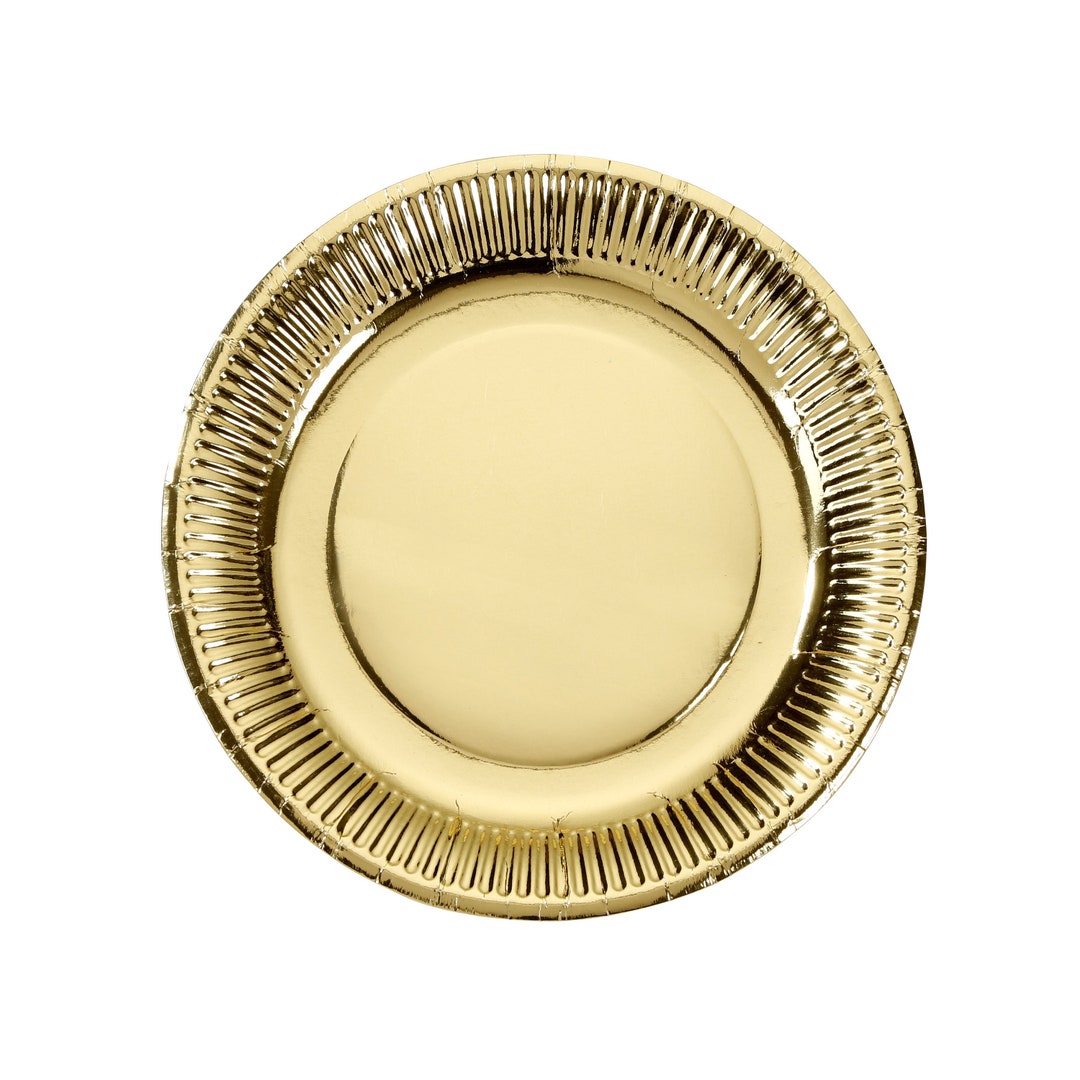 Gold Plate / Gold Embossed Plate / Gold Paper Plate / Gold Dinner Plate ...