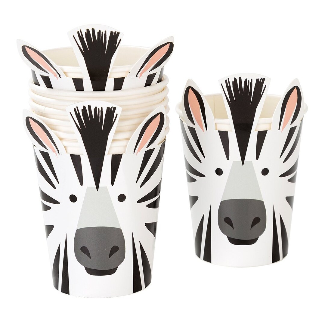 Party Animal Cup / Safari Party Cup / Zebra Cups / Safari Party / Let's ...