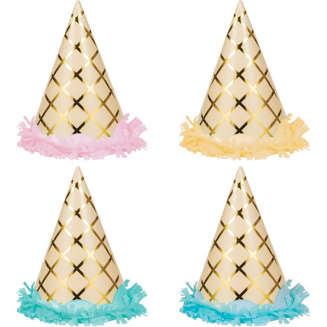 Ice Cream Cone Party Hats | Ice Cream Birthday Decorations | Summer ...